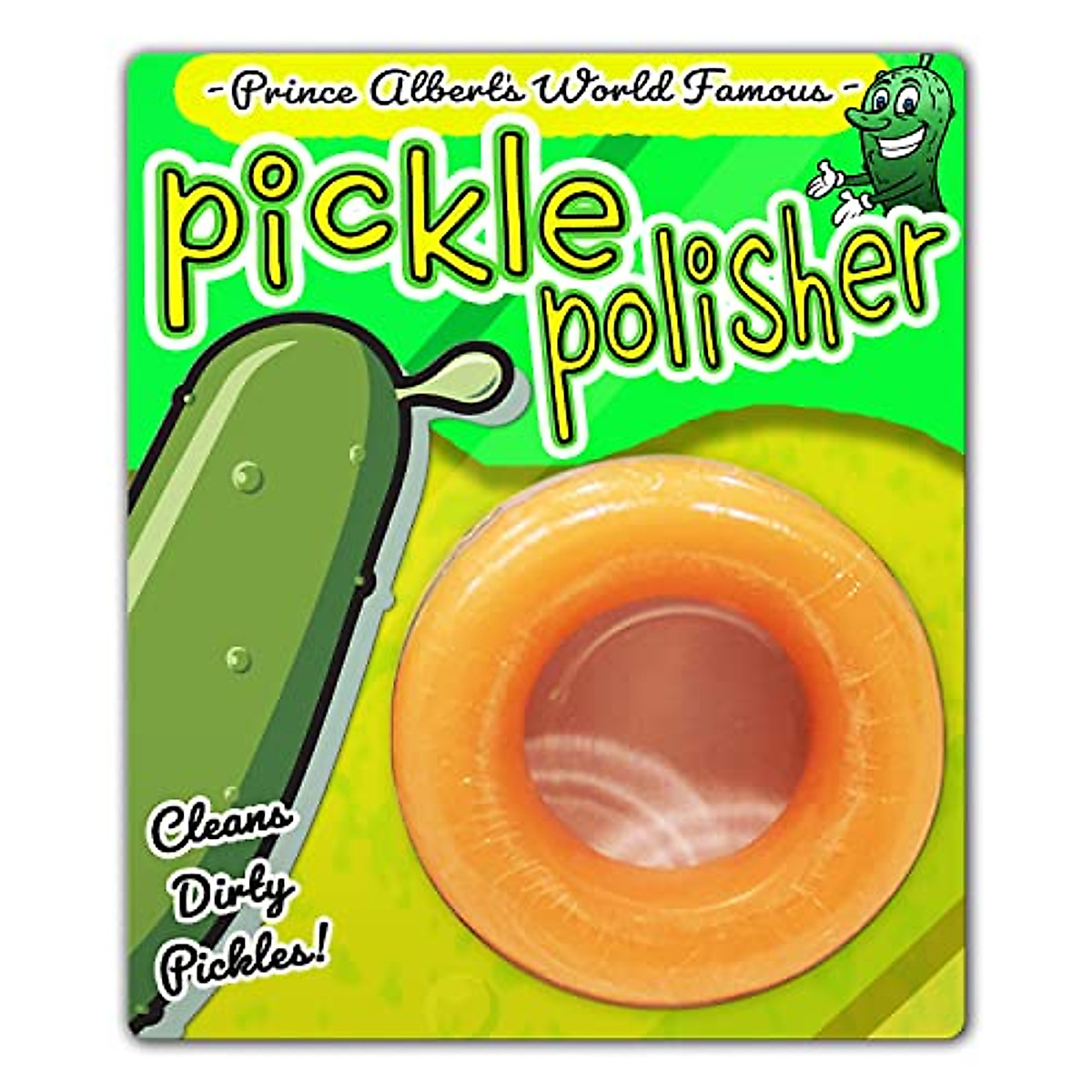 Gears Out Pickle Polisher Soap for Men - Funny Gag Gift for Guys - Weird Shower Gift for Pickle Lovers, Fun Stocking Stuffers, Adult Gift Baskets, Scented Circle Soap