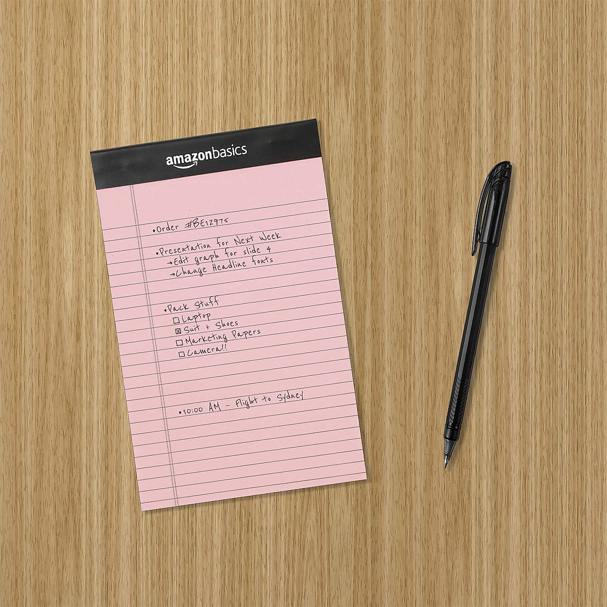 Amazon Basics Narrow Ruled 5 x 8-Inch Note Pads - 6-Pack for Office ...