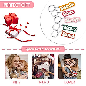 Custom Name Keychain Personalized, 3D Printed Personalized Name Keychains for Car Key, Backpack, Customized Key Chain for Women