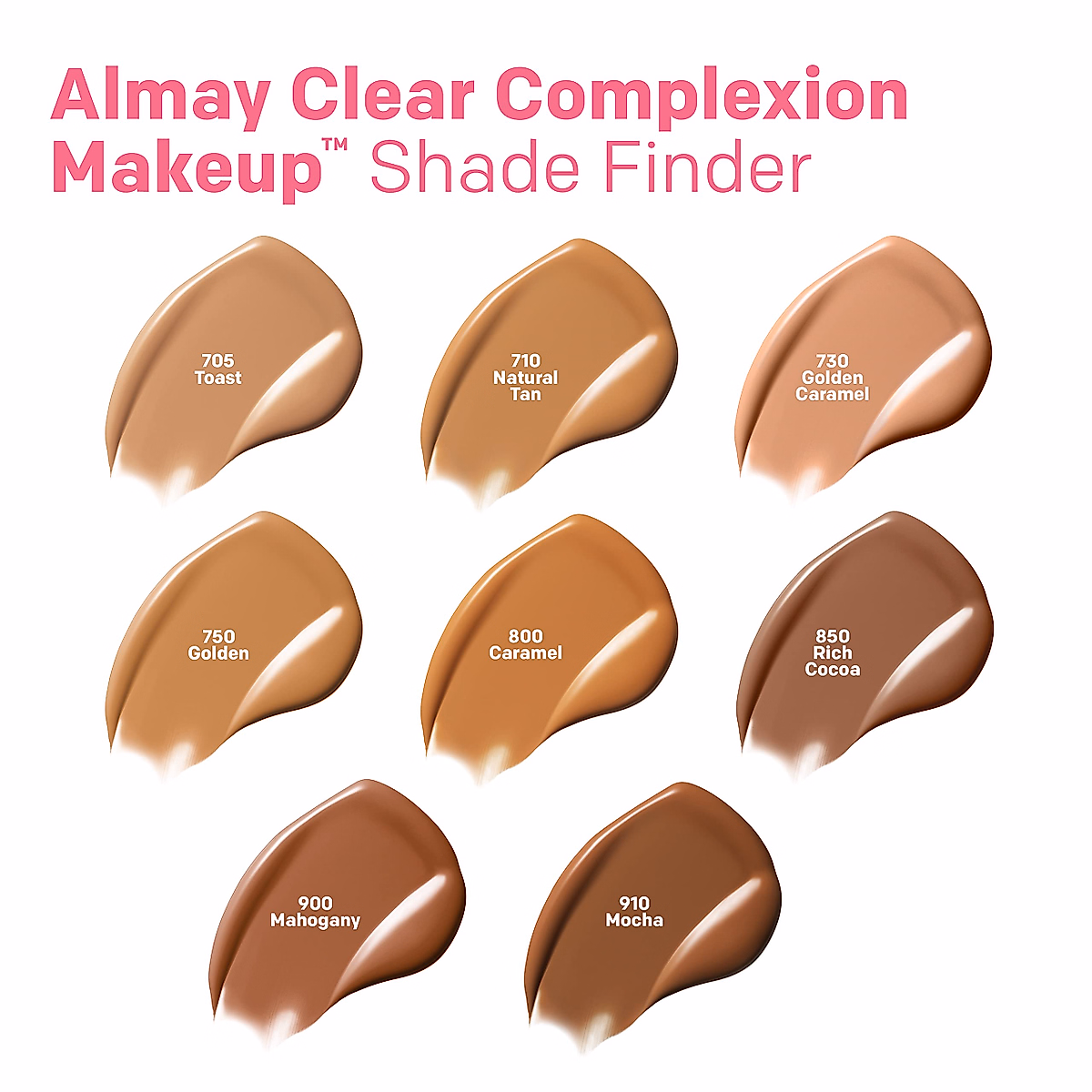 Almay Clear Complexion Acne Foundation Makeup with Salicylic Acid, Medium Coverage, Soft Matte Finish, Hypoallergenic, Cruelty- & Fragrance-Free, Dermatologist Tested, 099 Porcelain, 1 fl oz