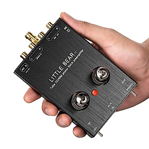 Little Bear T7 Vacuum Tube Phono Preamp, MM Turntable Preamplifier, Hi-Fi Home Audio for Record Player, Stereo Amplifier, Active Speaker