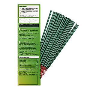 Mosland Naturals Mosquito Repellent Incense Sticks 50 PCS, Mini Citronella Mosquito Bug Repellent Incense Stick for Outdoor Patio, DEET Free & 40-50 Minutes Protection