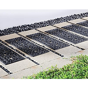IRONGATE - Stair Treads Stair Case Step Mats - 6 Pack - Rubber - Rugged Sturdy Heavy Duty Commercial Grade - Non Slip Outdoor Indoor Skid Resistant - Floor Tile Drain Pool Balcony Yard - 10x30