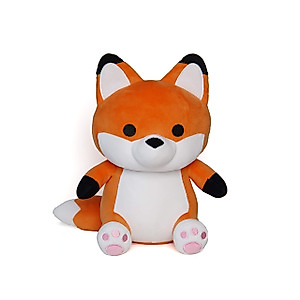 Avocatt Orange Red Fox Plush - 10 Inches Stuffed Animal Plushie - Hug and Cuddle with Squishy Soft Fabric and Stuffing - Cute Toy Gift for Boys and Girls