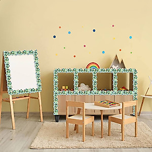 49ft Eucalyptus Die-Cut Border Trim Bulletin Board Classroom Border Trim Eucalyptus Themed Border Sticker for Photo Wall Bulletin Boards Desks Display Home and School Decorations Green