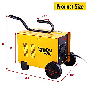 Goplus 250 AMP MMA Welder ARC Welding Machine, 110V/ 220V Soldering Accessories Tools with Electrode Holder Face Shield, Synergic Adjustment Function