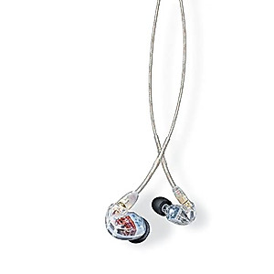 Shure SE535-CL Professional Sound Isolating Earphones, High Definition Sound + Natural Bass, Three Drivers, In-Ear Fit, Detachable Cable, Durable Quality - Clear