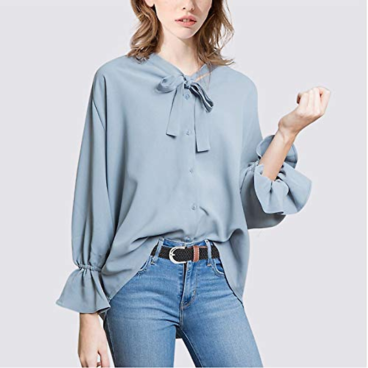 YUCFOREN 2 Pack 1'' Narrow Width Elastic Belt, Stretch Braided Skinny Fabric Woven Women or Girl Jeans Dress Casual Belt