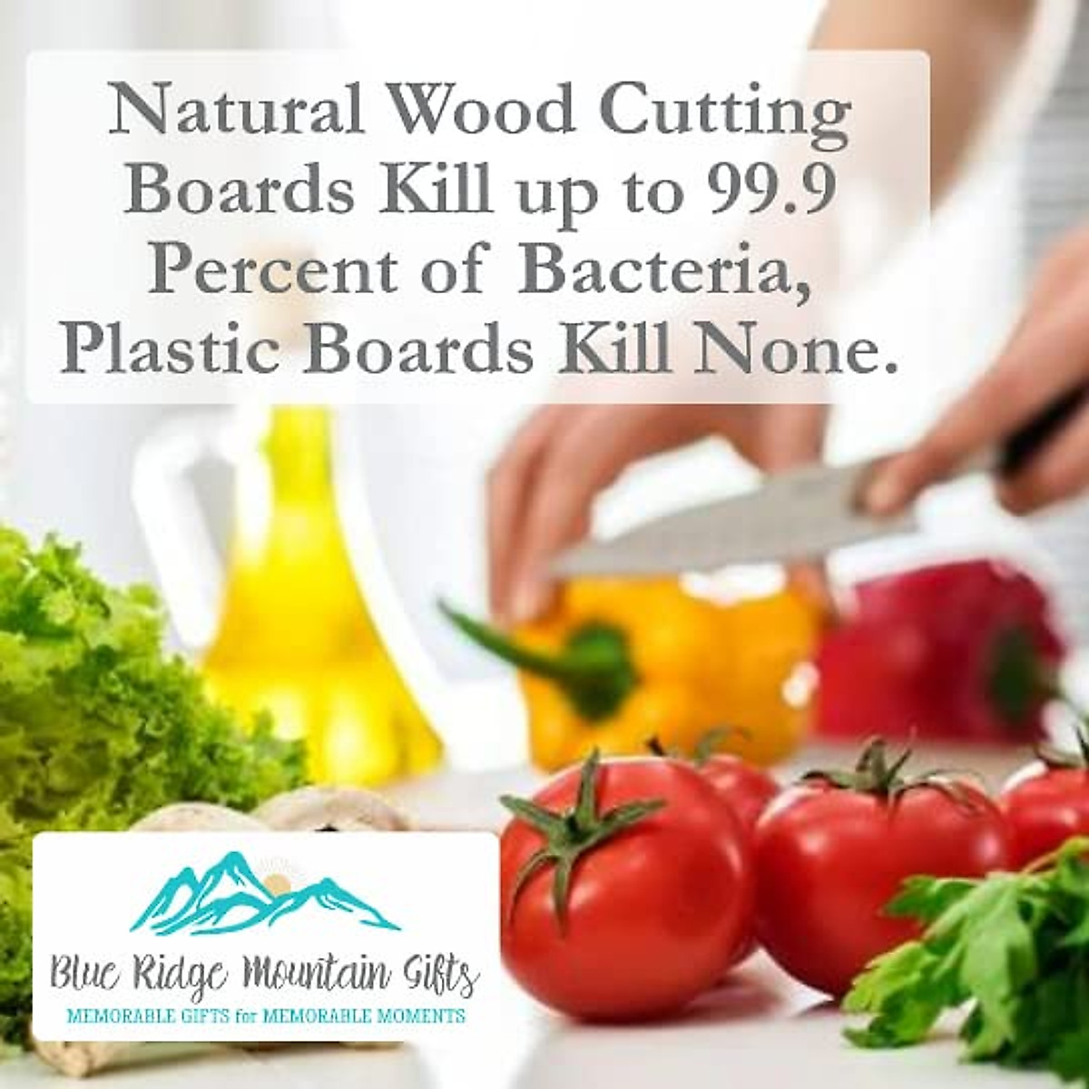Blue Ridge Mountain Gifts Personalized Cutting Board - Laser Engraved Wooden Chopping Boards, Measurement Conversions for Counter Display and use