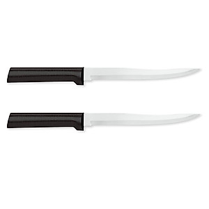 RADA Carving Knife – Boning Knife with Stainless Steel Blade and Steel Resin Handle, 11 Inches, Pack of 2