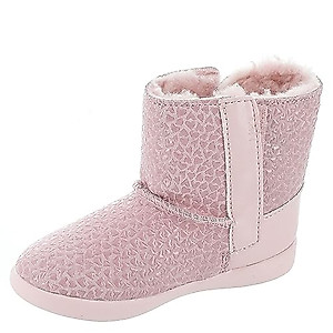 UGG Unisex-Child Keelan Gel Hearts Boot, Pink, 12 Toddler