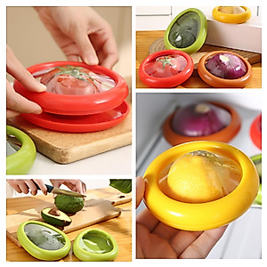 Silicone Fruit And Vegetable Crisper Box, Kitchen Multifunctional Fruit And Vegetable Crisper Container Set, Avocado Saver，onion Saver