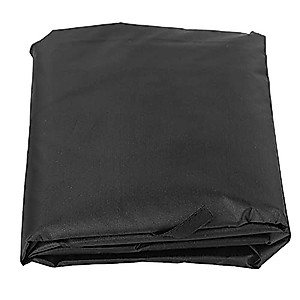 Zerone Swing Cushion Cover, 3Seat Foldable Waterproof Furniture Chair Cushion Bench Settee Cushion Replacement for Outdoor Patio Garden Yard (Black)
