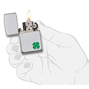 Zippo Bit O' Luck Pocket Lighter, High Polish Chrome, One Size (24007)