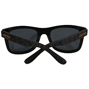 ANDWOOD Bamboo Sunglasses Floating for Men Women Wood Sunglass Wooden Frame Polarized Vintage Black Handmade