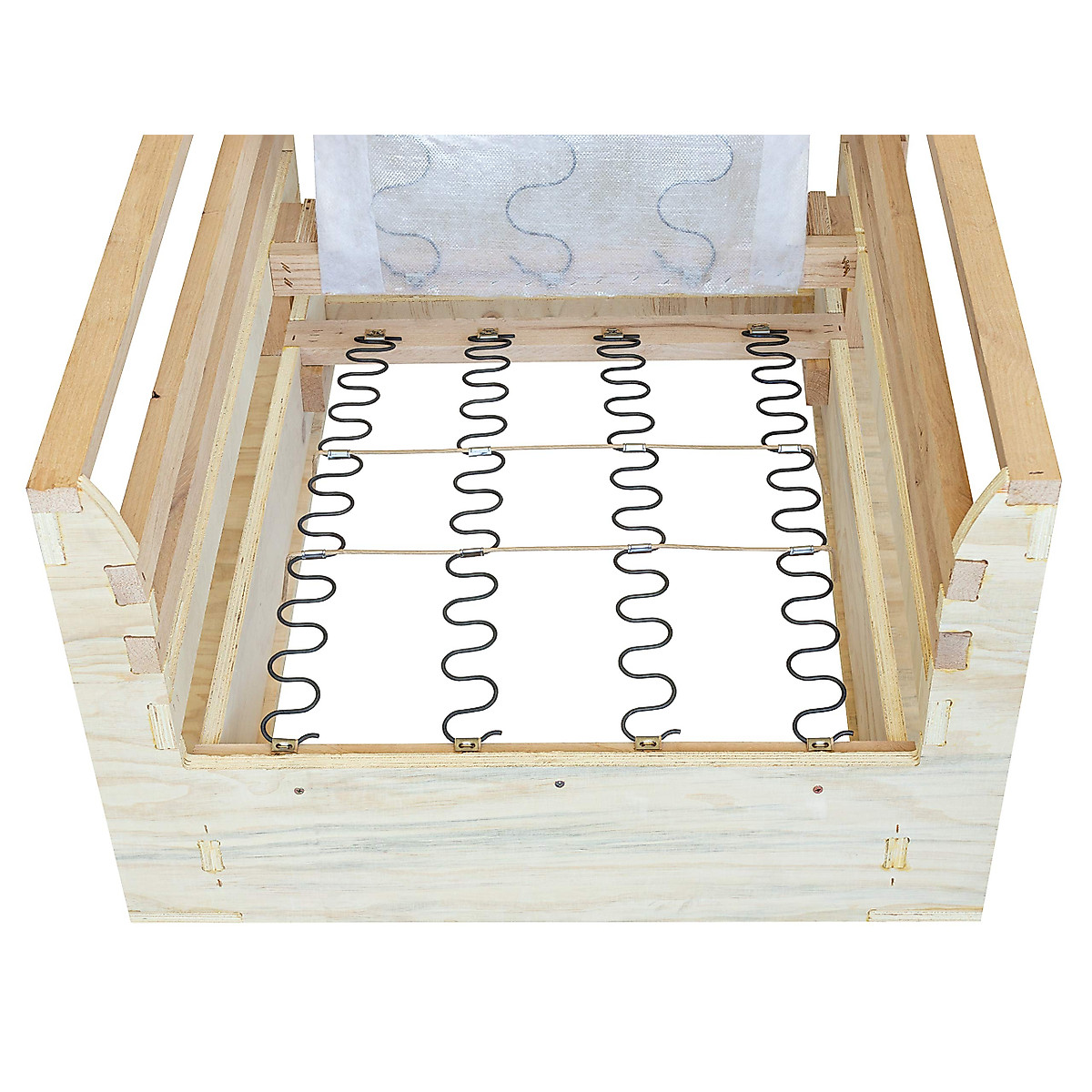 House2Home 15" Couch Spring Repair Kit to Fix Sofa Support for Sagging Cushions - Includes 2pk of Springs, Upholstery Spring Clips, Seat Spring Stay Wire, Screws, and Installation Instructions