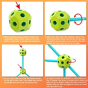 Kids Fort Building Kit,110 Pieces DIY Creative Fort Toy for 6 7 8 9 10 11 12 Years Old Boy & Girls, Construction STEM Building Toys Castles Tunnels Play Tent Rocket Tower for Indoor & Outdoor