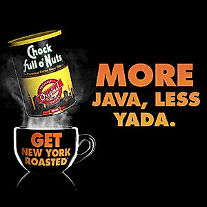 Chock Full o’Nuts Original Roast Ground Coffee, Medium Roast – Arabica Coffee Beans – Smooth, Full-Bodied Medium Blend with A Rich Flavor (30.5 Oz. Can)