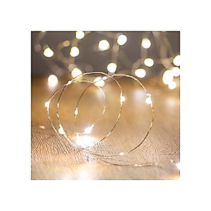 String Lights,Waterproof LED String Lights Fairy String Lights Starry ,Battery Operated String Lights for Indoor&Outdoor Decoration Wedding Home Parties Christmas Holiday. (warm white, 32.8Ft)