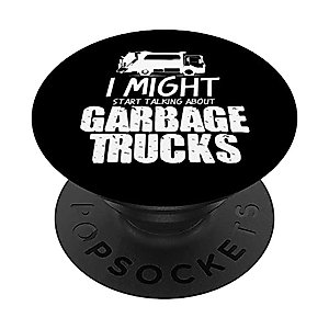 Garbage Truck Driver Joke Trucks Recycling Waste Bin RCV PopSockets Swappable PopGrip