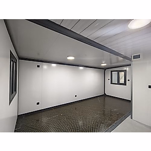 Portable Prefabricated Tiny Home 19x20ft, Mobile Expandable Plastic Prefab House for Hotel, Booth, Office, Guard House, Shop, Villa, Warehouse, Workshop (with Restroom)