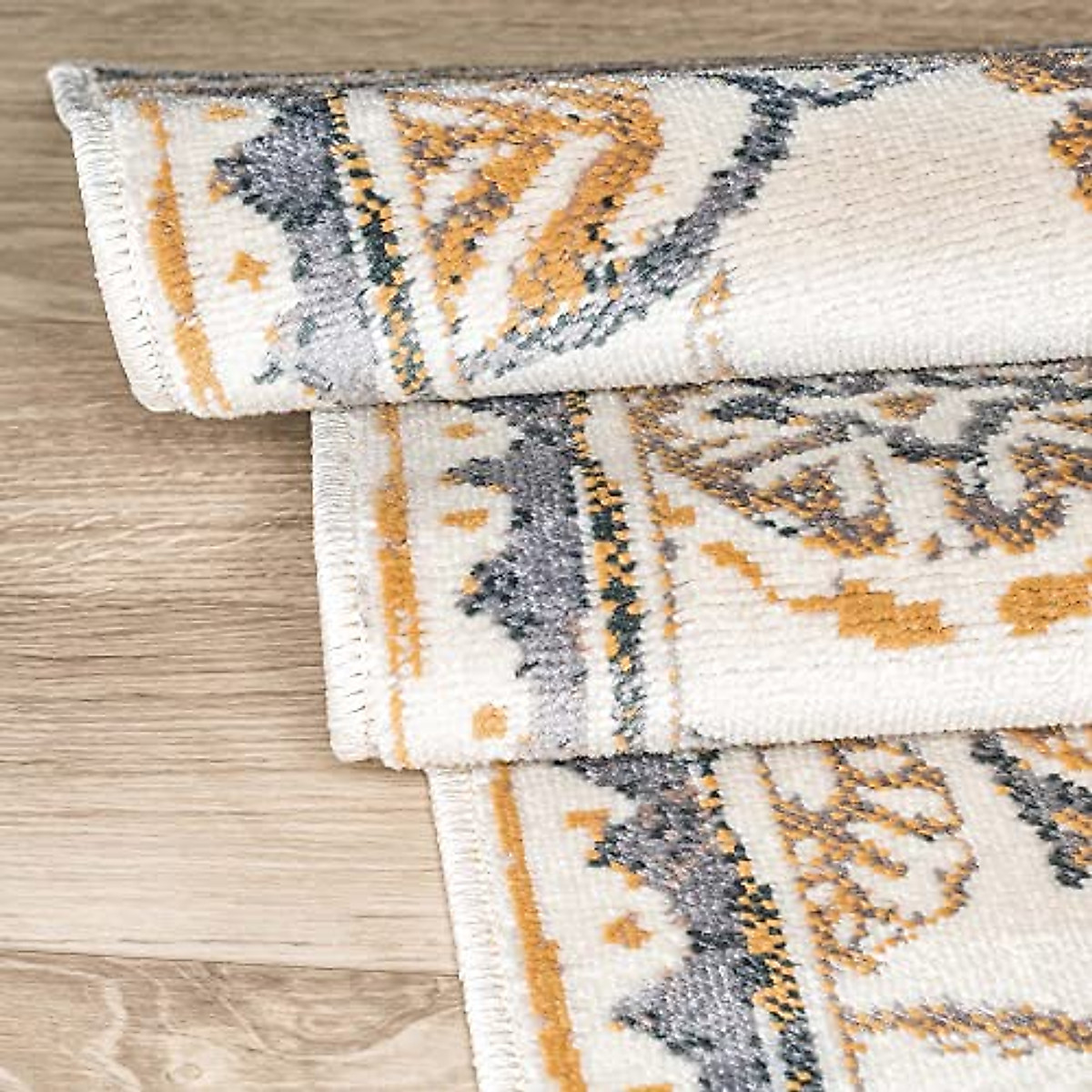 SUPERIOR Amary 5' x 8' Indoor Area Rug, Gray