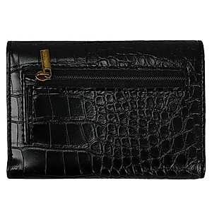 Marvel Comic Book Loki Black Envelope BiFold Reptile Textured Wallet