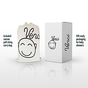 Baby Changing Basket for Dresser Top - 29.5 x 17 x 6 in, Organic Cotton Rope and Thick Removable Foam Pad, Portable Moses Basket Changing Basket for Babies, Waterproof Changing Pad