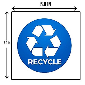 Grand Vinyl Recycle Stickers Trash Stickers 10 Pack Premium Quality Self Adhesive Stickers Weatherproof UV Resistant