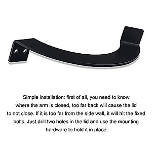 BCA002 Grill Lid Door Stop Arc Use for to Fit Most Traeger Grills, Installation Hardware not Included, fit for Century 885, Eastwood 22, Eastwood 34 and More - Durable (Right Side)