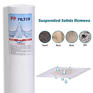 Yescom 9 Pcs Filter Replacement for Reverse Osmosis Set RO Water Sediment Carbon Block GAC