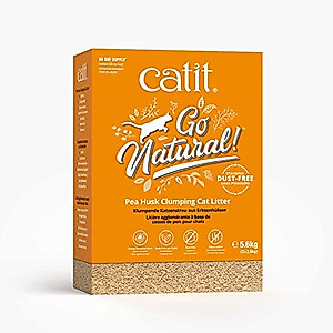 Catit Go Natural Pea Husk Clumping Cat Litter 14.8 lb, Natural