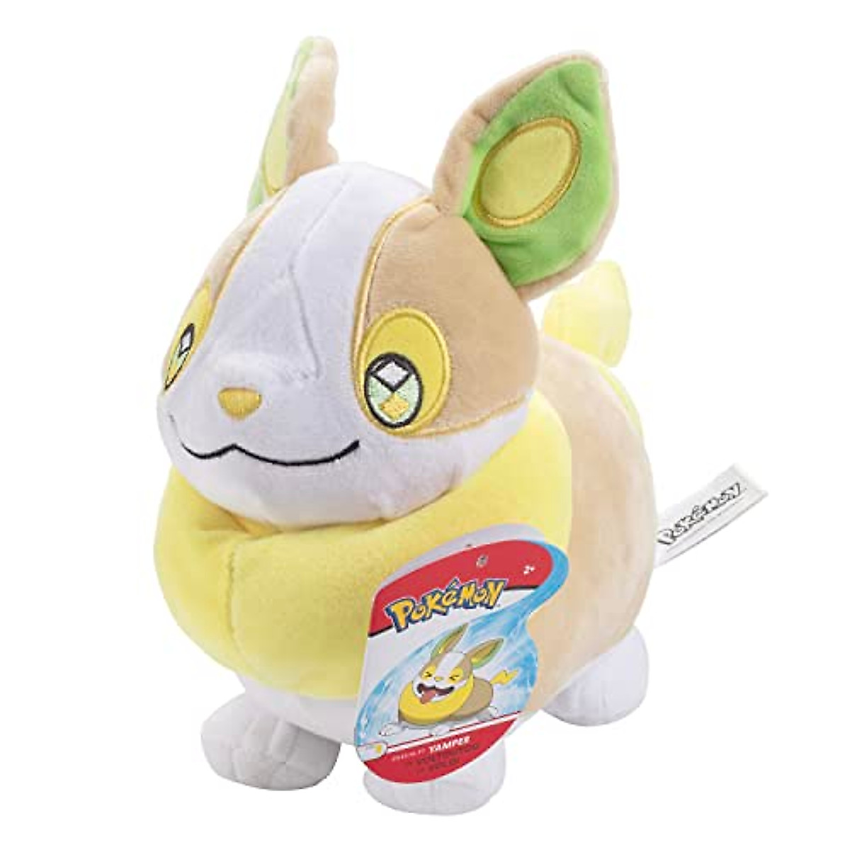 Pokemon 8" Yamper Plush - Officially Licensed - Sword and Shield - Authentic Soft Stuffed Animal Toy Figure - Valentine's Day & Easter Basket Stuffer Gift for Kids, Boys, Girls - 2+