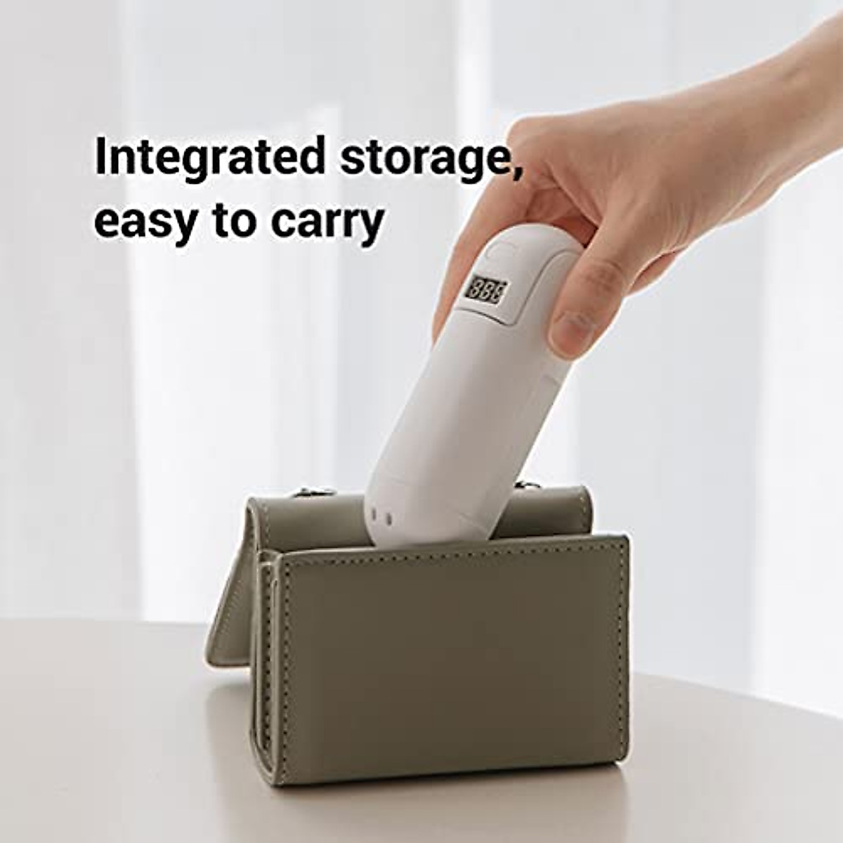 Taurusb Handheld Mini Fan, 3 in 1 Rechargeable Small Portable Ventilador, Pocket Size Hand Fan Gaming Phone Holder, Multi-Function Folding Personal Desk Fan for Home Office Outdoor Travel,Green