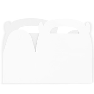 24 Pack White Gable Boxes for Party Favors, Goodies & Treats, Kids Birthday & Wedding, 6.2 x 3.5 x 3.5 In