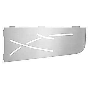 Bernkot Corner Shower Shelf 12" Brushed 304 Stainless Steel Quadrilateral Corner Shelf Recessed Bathroom Shower Shelf, No Drilling