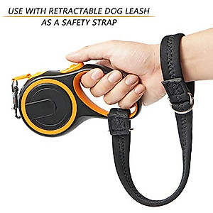 Baby Stroller Pram Wheelchair Safety Wrist Strap or Short Leash for Dog(Black)