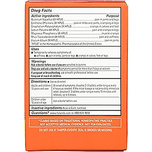 Hyland's Leg Cramps Tablets, Natural Relief of Calf, Leg and Foot Cramp, 50 Count