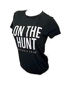 Victoria's Secret Sport Tee Color Black Short Sleeve Crew Neck New (Large)