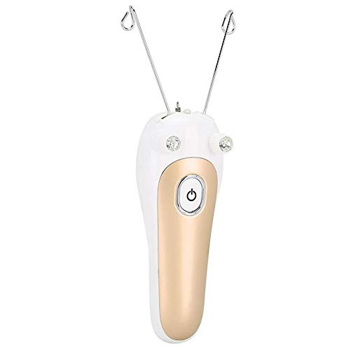Enrilior Electric Face Threader Threading Face,Threading Epilator Physical Hair Remover for Face Arm Leg Use(Gold)