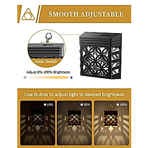 DORESshop Plug in Night Lights [2 Pack], Night Lights, Night Lights Plug Into Wall, Dusk to Dawn Sensor, Adjustable Brightness, Decorative Nightlight for Bathroom, Hallway, Stairway, Soft White