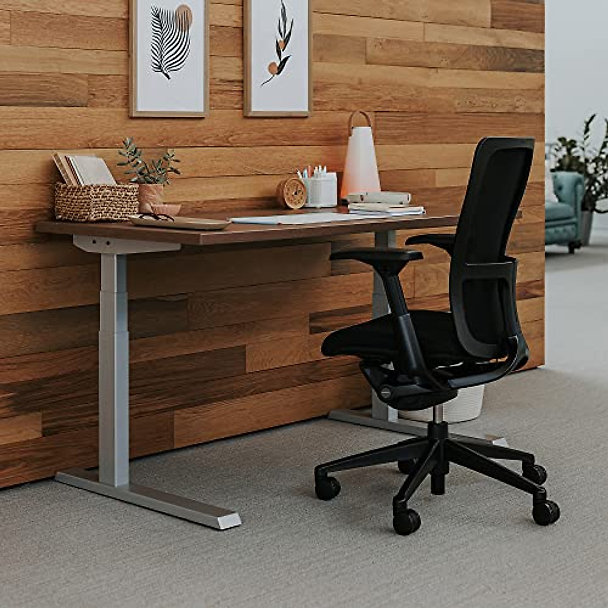 Haworth Zody Dual Posture Mesh Office Chair – Ergonomic Desk Chair with Forward Tilt Option – with Lumbar Support (Coal)