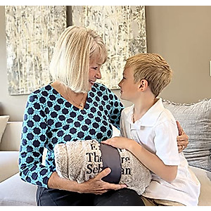 Softly Said Grandma Blanket-Sentimental Gift for Grandma On Mother's Day Christmas, Birthday (Grey)