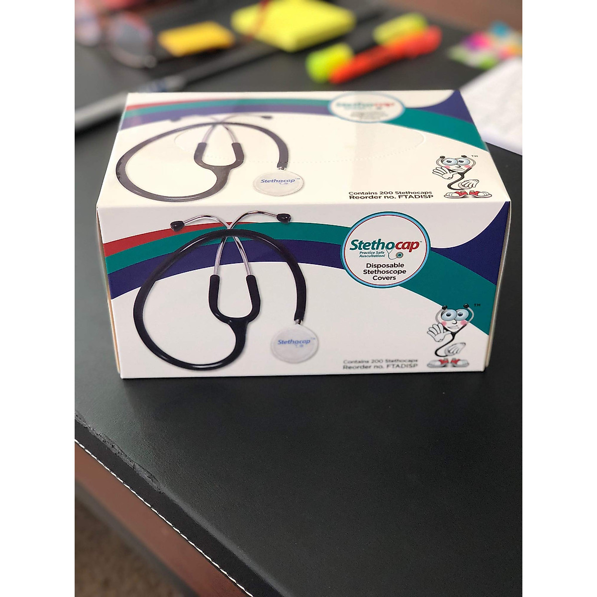 Stethocap Disposable Stethoscope Covers Box of 200 Covers.