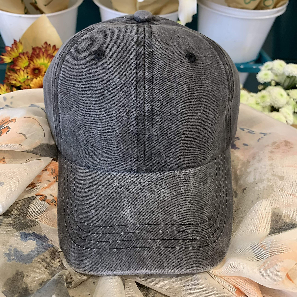 iZOA Caps and Hats for Men and Women Vintage Fashion Adjustable Distress Washed Unisex Baseball Caps Hats