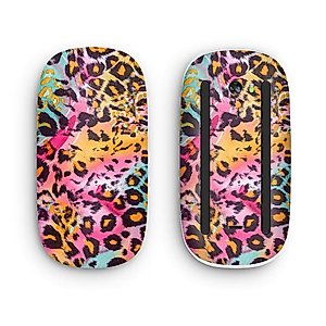 Design Skinz Rainbow Leopard Sherbert Vinyl Decal Compatible with The Apple Magic Mouse 2 (Wireless, Rechargable) with Multi-Touch Surface