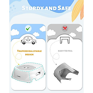 Keeygo Step Stool for Kids, 2 Layers Toddlers Stool Standing Tower, Adjustable Non-Slip Step Stool for Bathroom, Kitchen, Toilet Potty Training