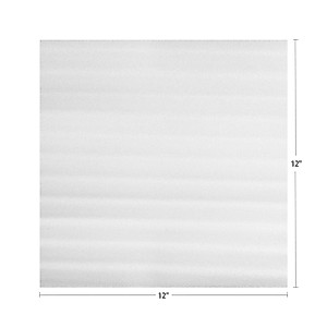 100-Pack 12" x 12" Foam Wrap Sheets Cushioning Foam, Moving and Packing Supplies, Fragile Stickers Included