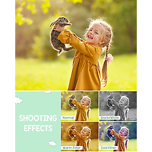 Digital Camera, FHD 1080P Kids Camera with 32GB SD Card 44MP Point and Shoot Camera with 16X Digital Zoom, Compact Portable Small Digital Camera for Teens Students Kids Girls Boys Beginner-Green