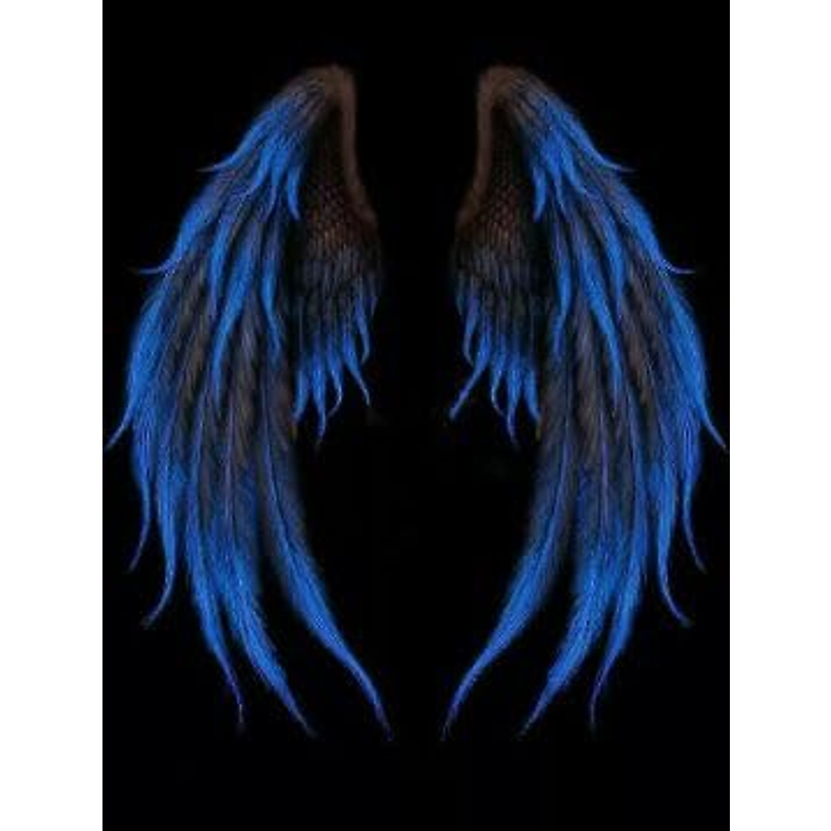 Diamond Art Painting by Number Kits for Adults Blue Angel Wing Round Full Drill 5D Diamond Art Easy for Beginner Cross Stitch Mosaic Craft Hobby Wall Art for Home Decor 30x40cm